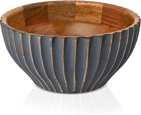 Chefs Unique Large Wooden Salad Bowl 100 Handcrafted