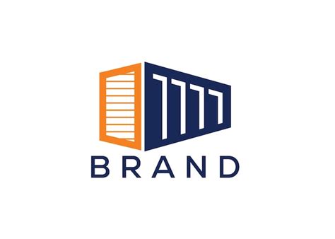 Shipping Container Vector Logo Design Template Premium Vector