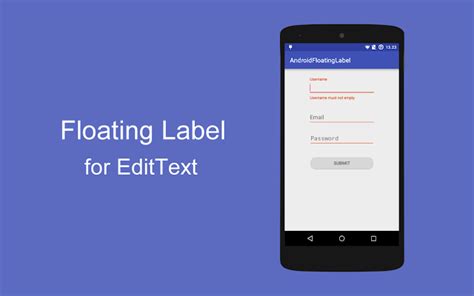 Tutorial Android Floating Label For Edittext Android Material Design My Personal Blog