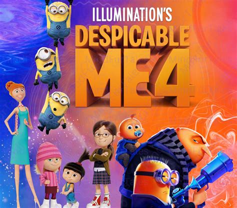 Despicable Me 4 Digital Png Tumbler Wrap Despicable Me Despicable