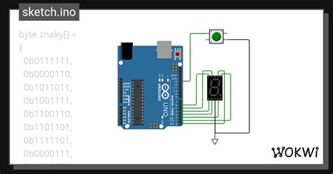7s Register Tlacitko A Wokwi Esp32 Stm32 Arduino Simulator