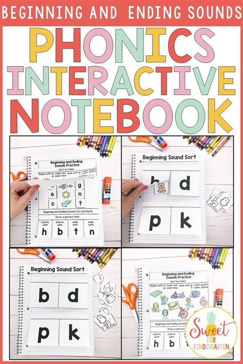 Phonics Interactive Notebook Beginning And Ending Sounds Phoneme