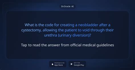 What Is The Code For Creating A Neobladder After A Cystectomy Allowing