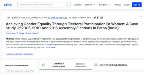 Achieving Gender Equality Through Electoral Participation Of Women A