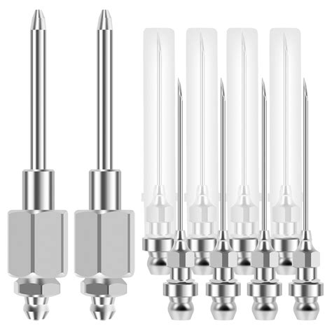 10pcs Grease Injector Needle Kit Sturdy Carbon Steel Grease Needle