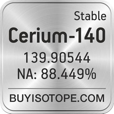 Cerium 140 Cerium 140 Isotope Enriched Cerium 140 Cerium 140 Oxide