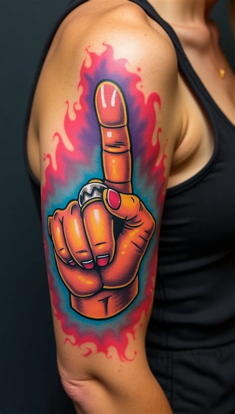 Middle Finger Tattoo A Deep Dive Into Meaning Styles And Cultural