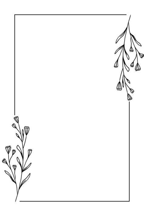 Free Printable Blank Rectangle Frame Template In Pdf Format A