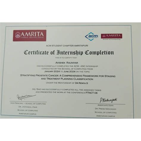 Internship Machinelearning Cancerresearch Datascience Acm