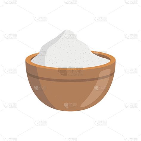 矢量盐插图孤立在卡通风格。草本及种系