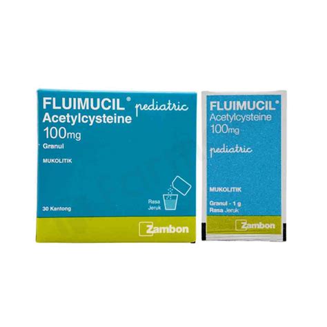 Fluimucil Pediatric Granul 100 Mg Farmaku