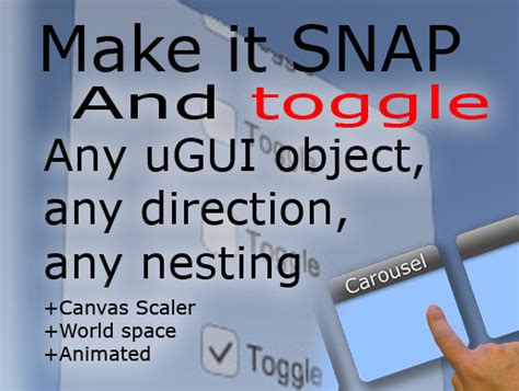Carousel Toggler Gui 도구 Unity Asset Store
