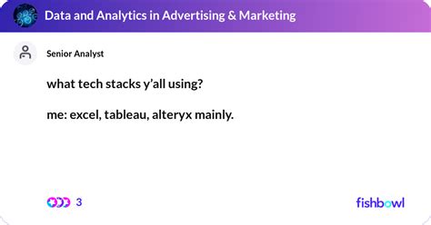 What Tech Stacks Yall Using Me Excel Tableau Fishbowl