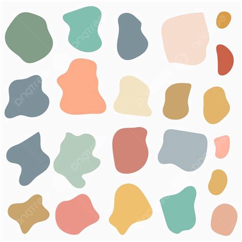Organic Shapes Black Blobs Water Elements In Minimal Vector Vector