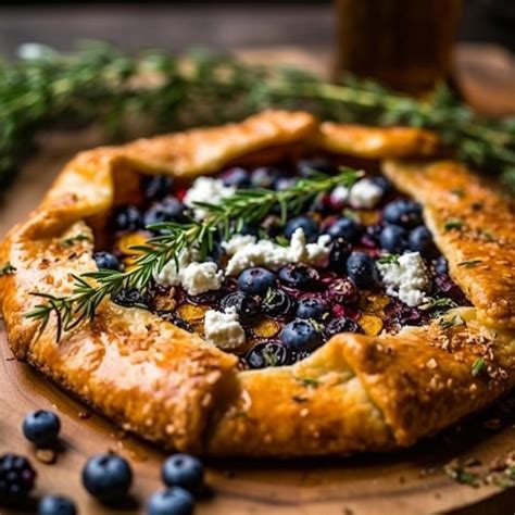Savory Summer Berry Galette With Herbed Goat Cheese Tasty Tango