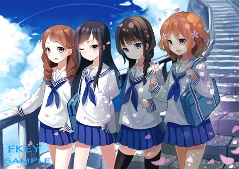 All Anime School Girls Wallpapers Wallpaper Cave