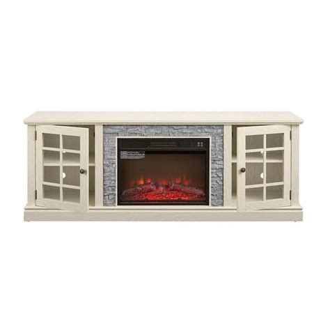 Sunrinx Modern 70 In Freestanding Faux Stone 23 In Electric Fireplace