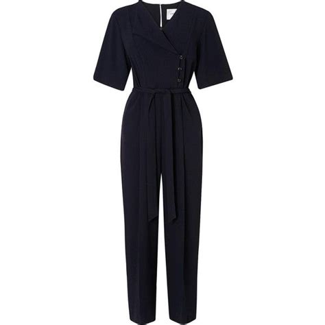 L K Bennett Marti Navy Tailored Jumpsuit Tailored Jumpsuit Evening