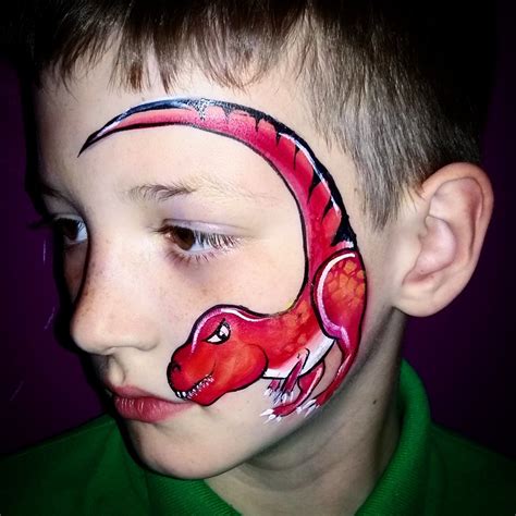 Dinosaur Face Paint At Kristie Rhodes Blog
