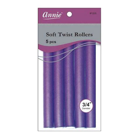 Annie Soft Twist Rollers 3 4 X 7″ 5 Pcs 1205 Beauty Collection