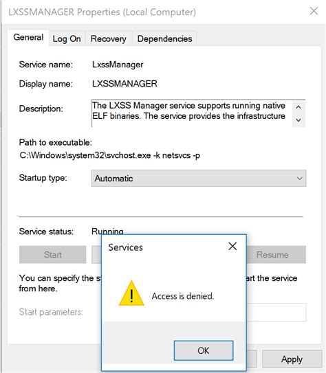 Could Not Let Lxssmanager Autostart · Issue 3585 · Microsoftwsl · Github