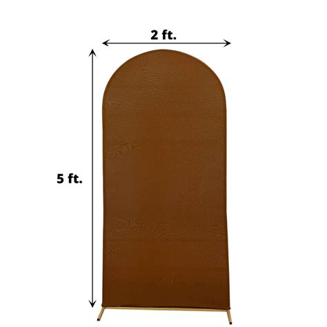 5ft Cinnamon Brown Spandex Chiara Backdrop Cover Tableclothsfactory