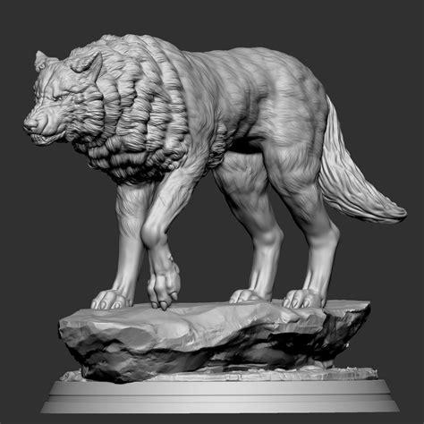 🐺 Wolf・ Stl File For 3d Printing・cults