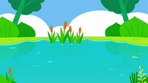 荷花池动画素材 Livekong来悟空