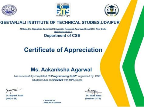 Aakanksha Agarwal On Linkedin Certificate Skilldevelopment Cprogramming