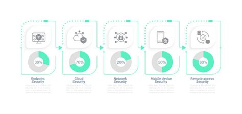 Cyber Security Solutions Infographic Chart Design Vector Image