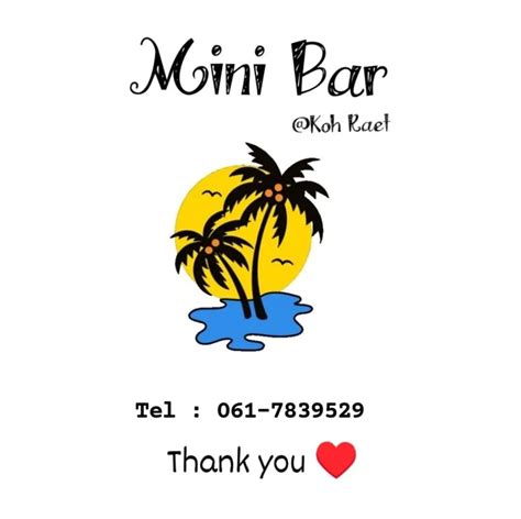 Mini Bar Koh Raet Surat Thani