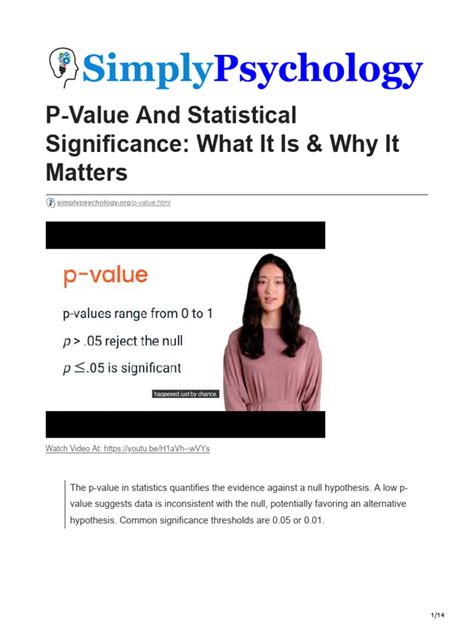 P Value And Statistical Significance What It Is Amp Why It Matters