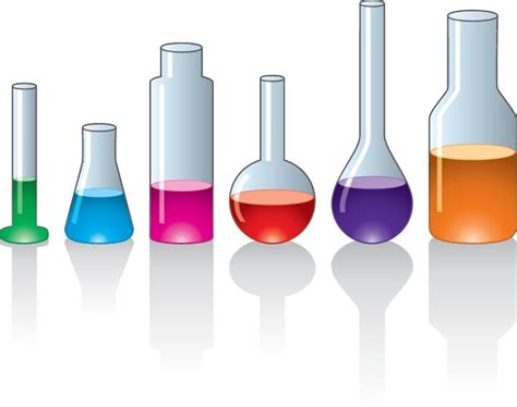 Laboratory Glassware Set Royalty Free Vector Vectorstock