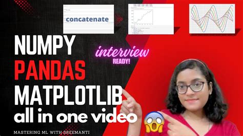 Python Library 101 With An Iitian Numpy Pandas And Matplotlib Youtube