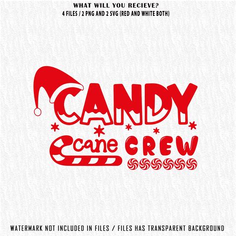 Candy Cane Crew Svg Candy Cane Crew Png Etsy