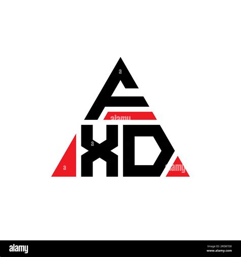 Fxd Triangle Letter Logo Design With Triangle Shape Fxd Triangle Logo