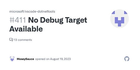 No Debug Target Available · Issue 411 · Microsoftvscode Dotnettools