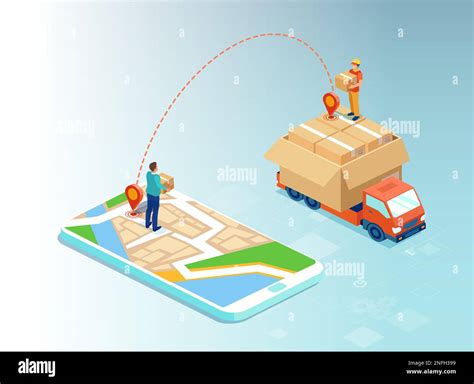 Online Shopping And Delivery Concept Vector Of A Man Shopping Online