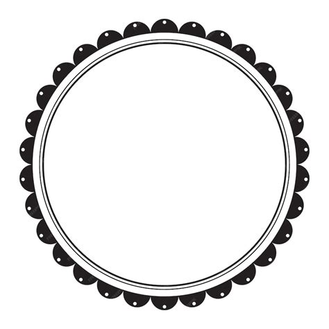 Premium Vector Simple Delicate Circle Border Element Decoration Vector Clipart Design