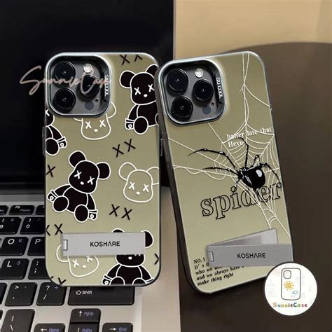 Spider หมี ที่รุนแรงดูเดิล เคสoppo A74 A55 A17k A38 A78 A18 A77 A3s A17