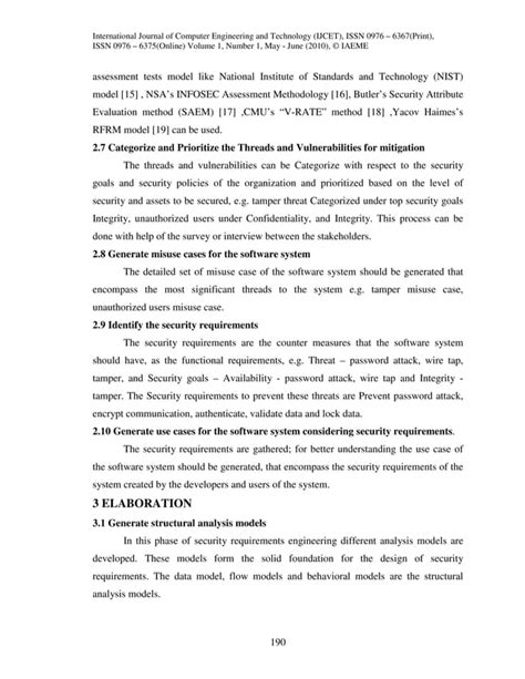 A Model Based Security Requirements Engineering Framework Pdf