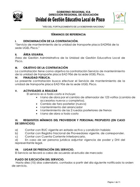 Tdr Movilidad Descargar Gratis Pdf Corrupción Política