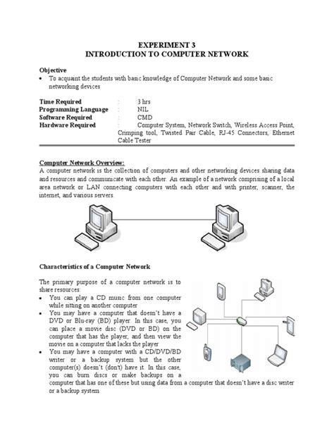 Experiment 3 Introduction To Computer Network Objective Pdf