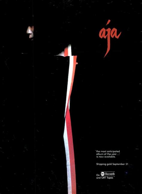 1977 Steely Dan Aja Album Release Original Music Industry Promotional