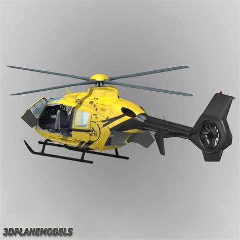 3d Eurocopter Ec 135 Phi Helicopters Model