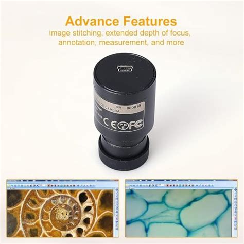 Swift 40x 2500x Trinocular Compound Lab Microscope With 3mp Camera And