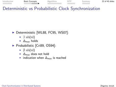 Clock Synchronization In Distributed Systems Pdf Computer Software