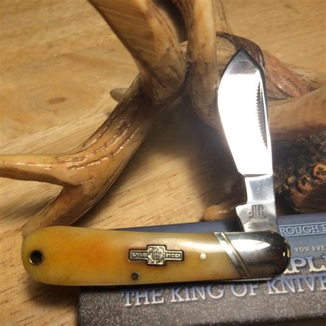 Rough Rider Tobacco Smooth Bone Small Cotton Sampler 3 Pocket Knife