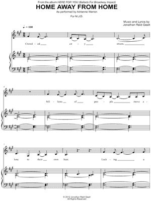 Home Away From Home Sheet Music 1 Arrangement Available Instantly