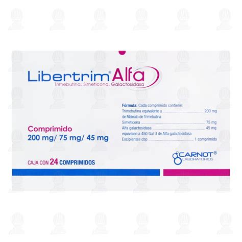 Libertrim Alfa 200mg 75mg 45mg 24 Comprimidos De Libertrim Farmacias Guadalajara